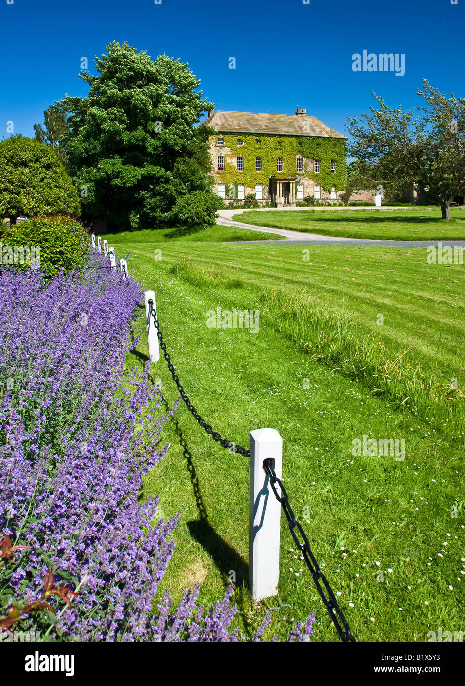 Crathorne Hall in Crathorne village near Bedale North Yorkshire Stock ...