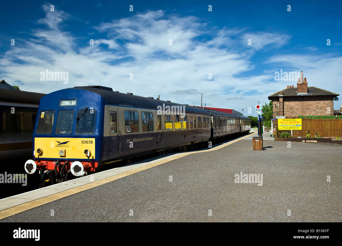 Wensleydale Railway Leeming Bar near Bedale North Yorkshire Stock Photo ...