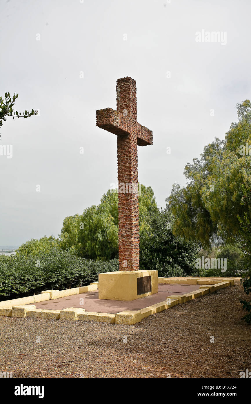 Brick cross in Presidio Park San Diego CA US Stock Photo - Alamy
