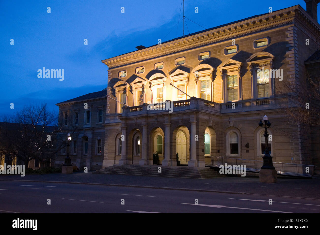 The historic Hobart Treasury building Tasmania, Australia Stock Photo ...