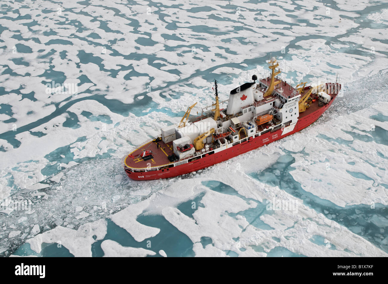Canadian Coast Guard icebreaker and Arctic research ship CCGS Amundsen ...