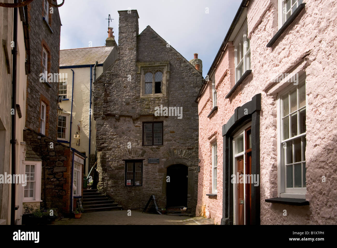 Tudor Merchants House, Tenby, Pembrokeshire, Wales, UK Stock Photo - Alamy