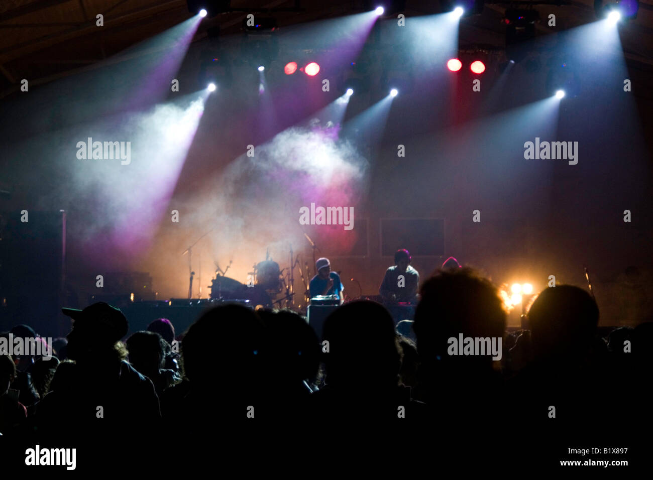 crowd and stage at Creamfields electronic music festival in Buenos ...
