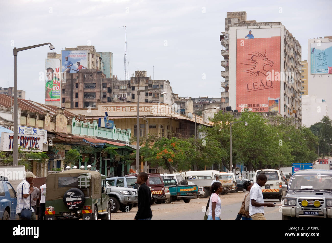 Portuguese colonial building maputo mozambique hi-res stock photography ...
