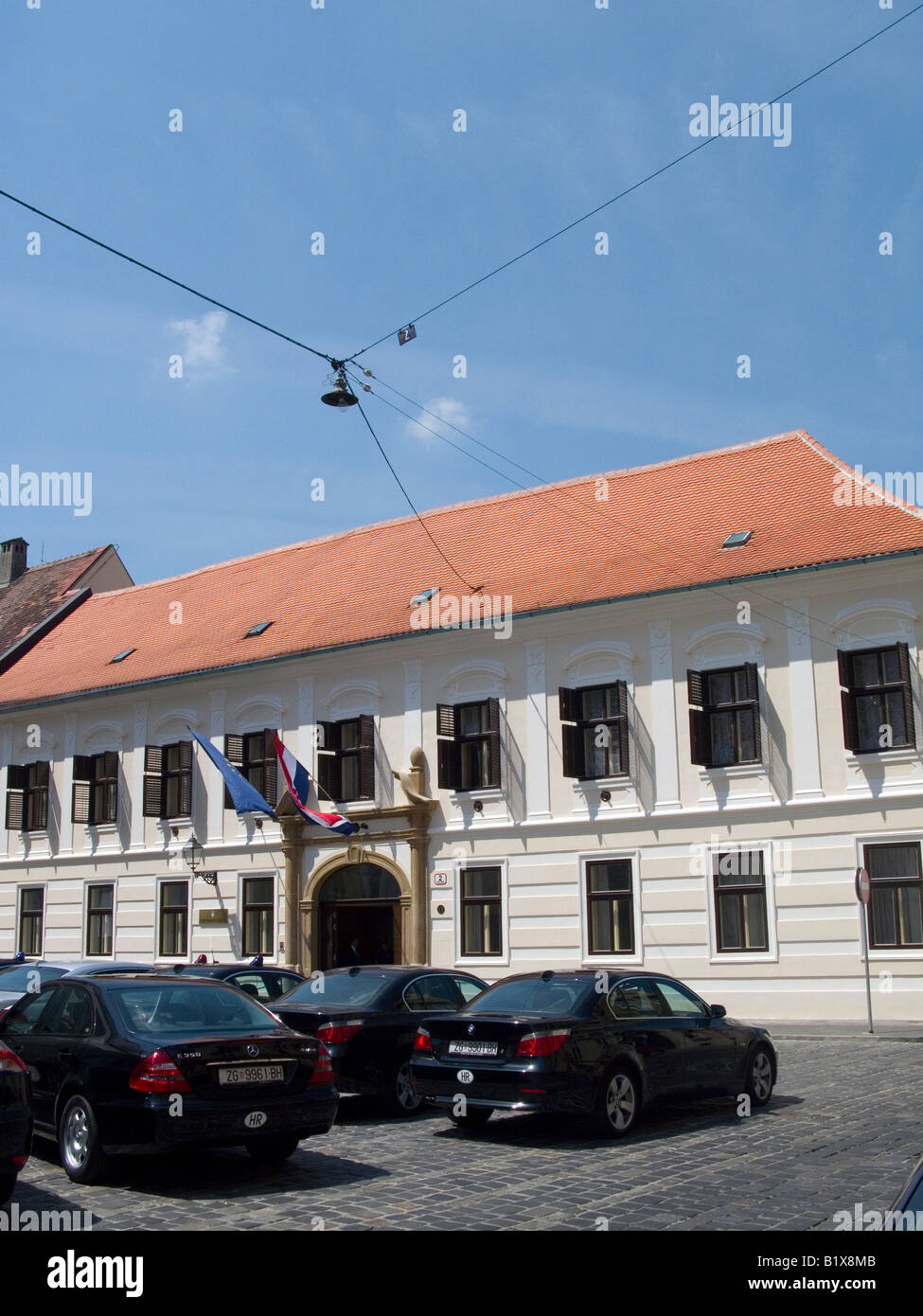 Croatian government building Banski dvori Zagreb Croatia Stock Photo ...