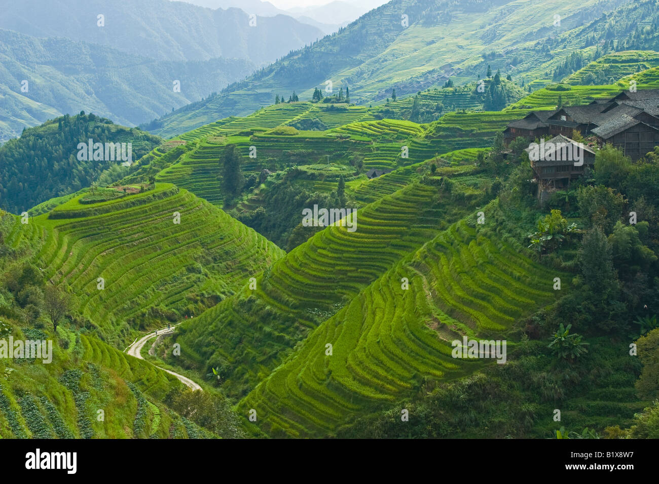 the mountains of Longi Stock Photo - Alamy