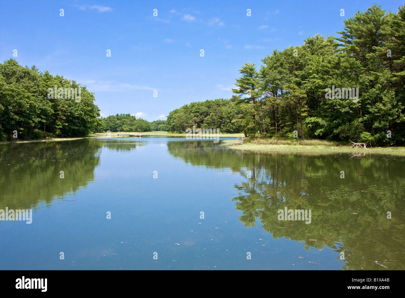 Chauncey Creek Tidal Inlet, Kittery Point Maine Stock Photo - Alamy