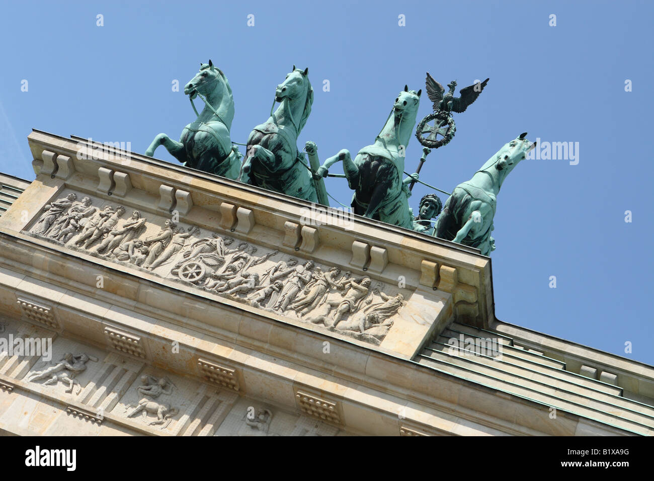 Berlin Germany the historic Brandenburg Gate in the Pariser Platz ...