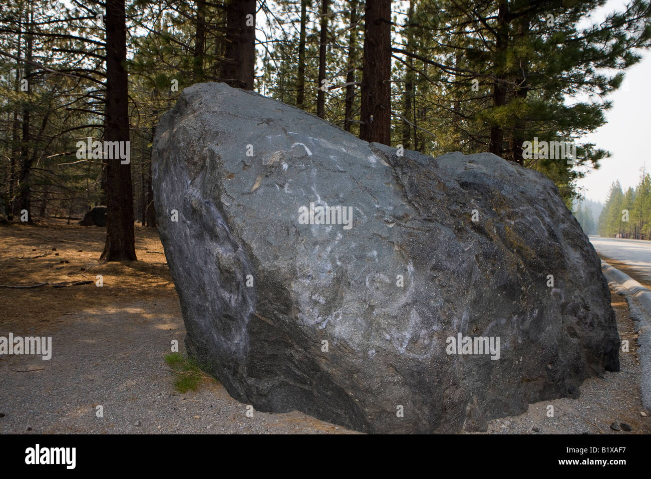 Hot Rock, one of the large boulders set loose after the eruption of ...
