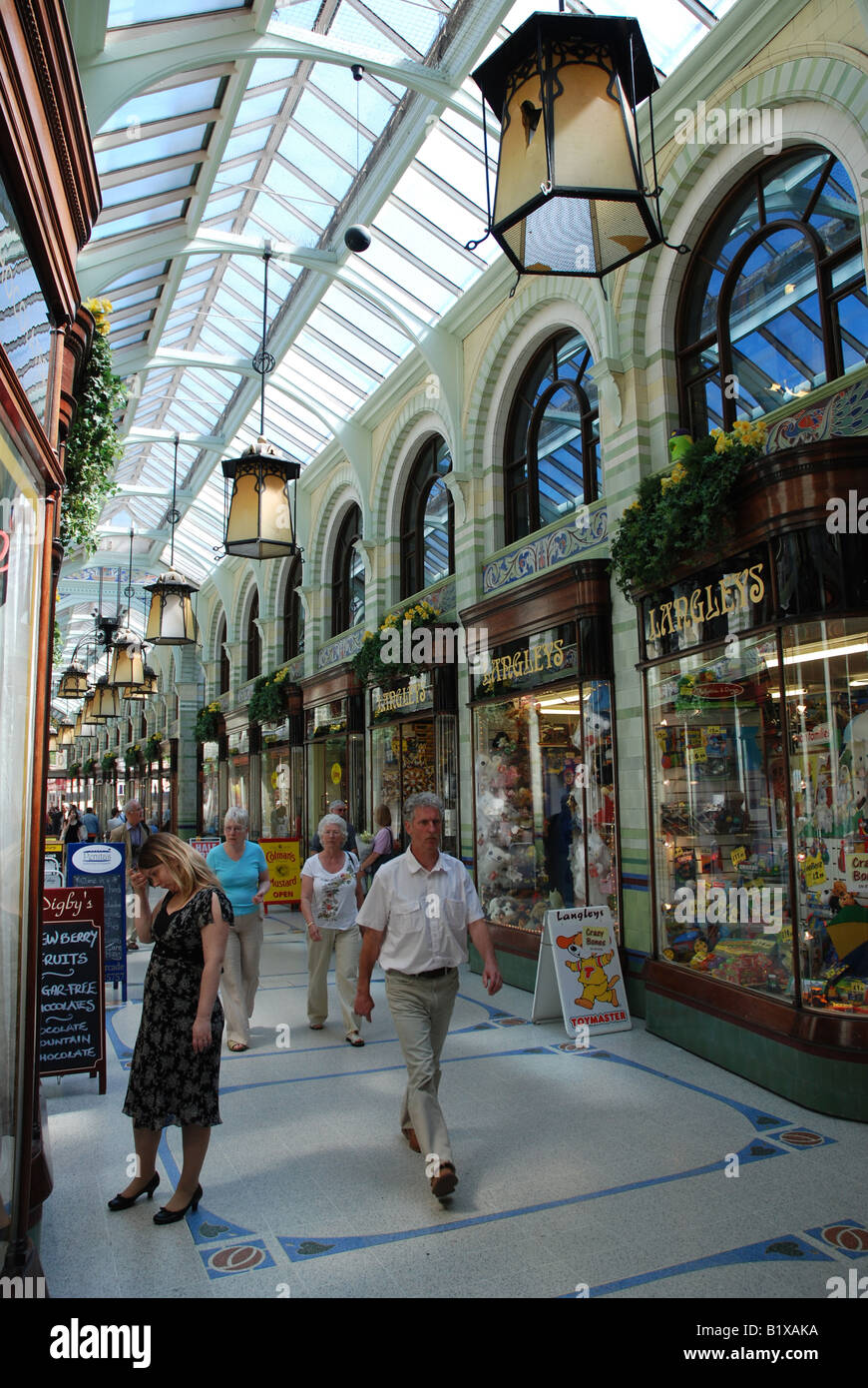 The Royal Arcade, Norwich, Norfolk Stock Photo - Alamy