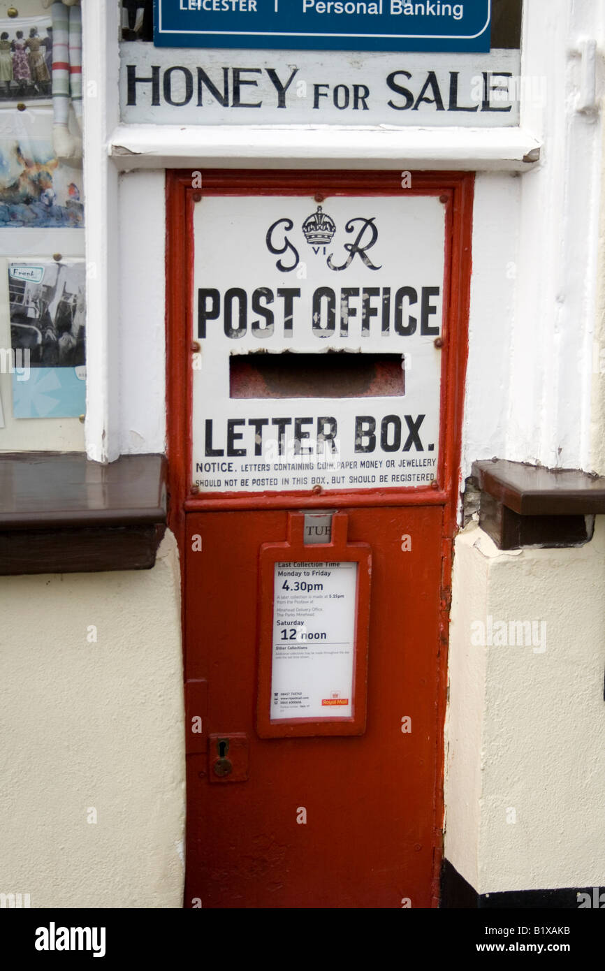 Old Post office letter box in wall Stock Photo - Alamy