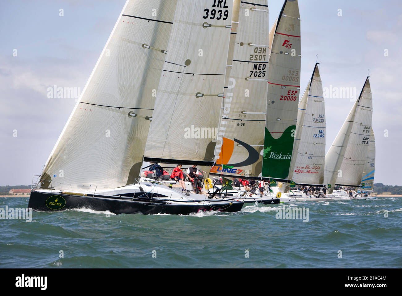 yacht racing in rolex commodore's cup 2008 Stock Photo - Alamy