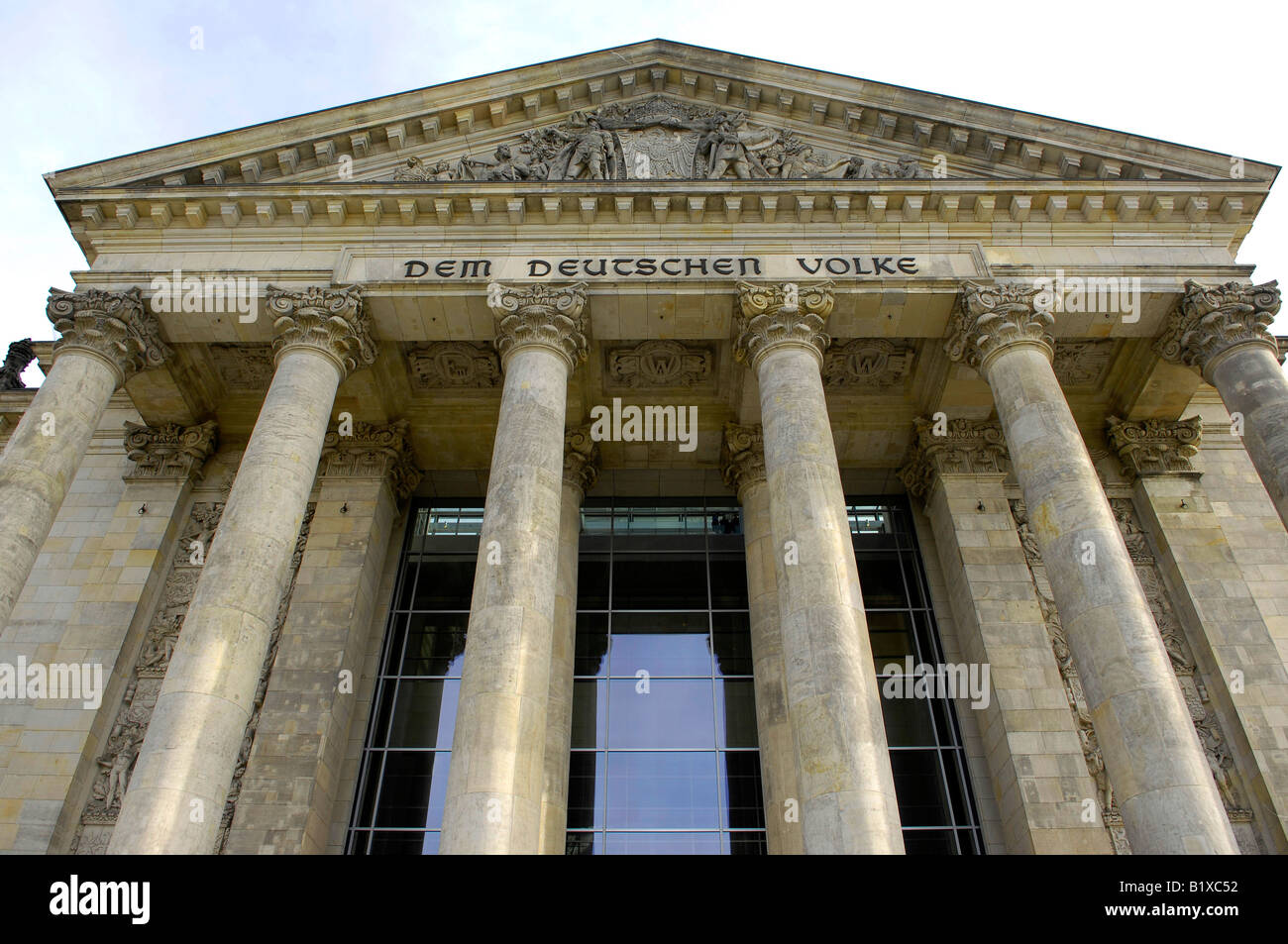 visitors reichstag building architecture columns germany berlin ...