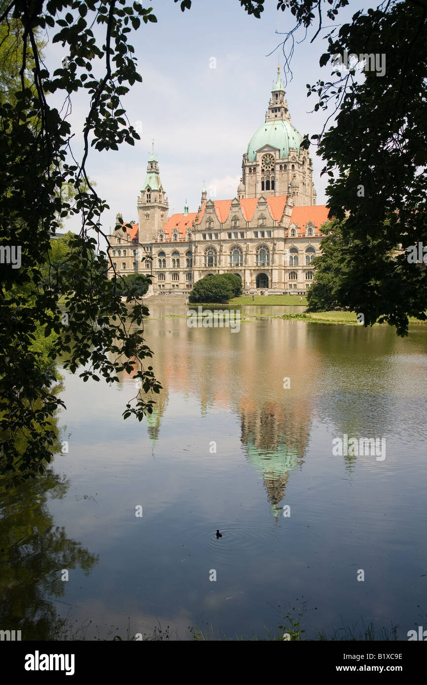 The New Town Hall, Rathaus, Hanover, Germany Stock Photo - Alamy