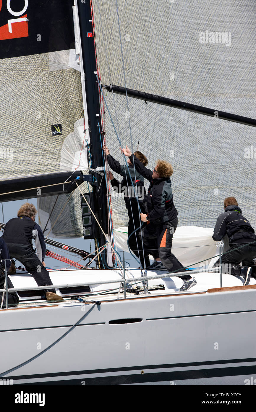 yacht racing in rolex commodore's cup 2008 Stock Photo - Alamy