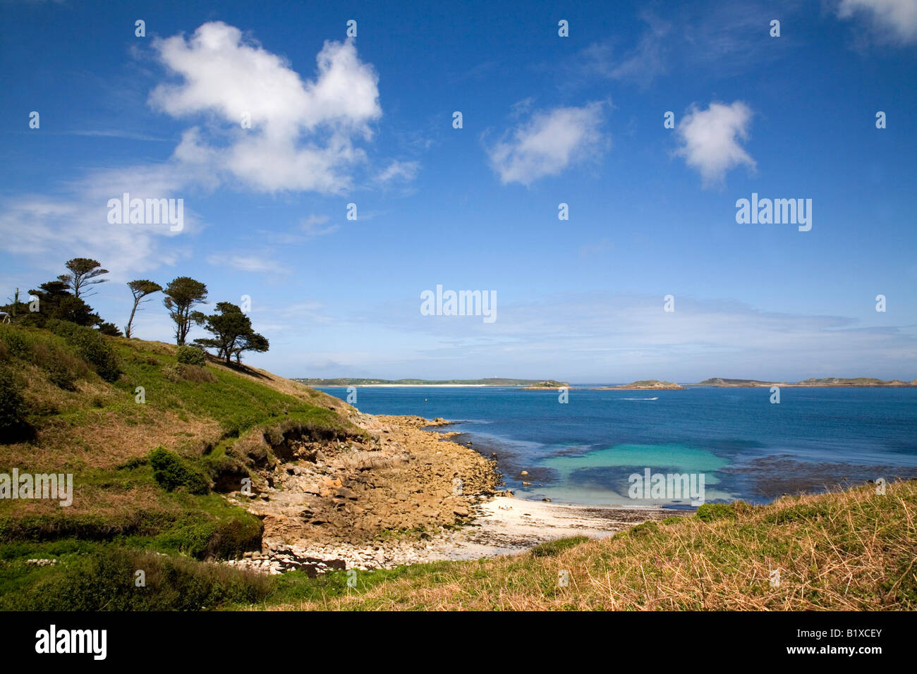 watermill cove looking towards the eastern isles st mary s Isles of ...