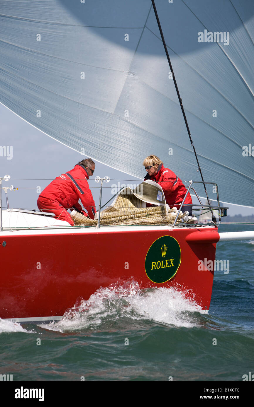 Yacht racing in rolex commodores hi-res stock photography and images ...