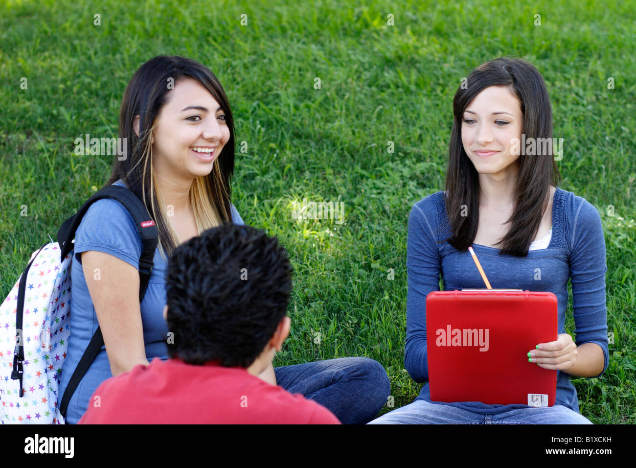 Stock photograph of a student taking a survey Stock Photo - Alamy