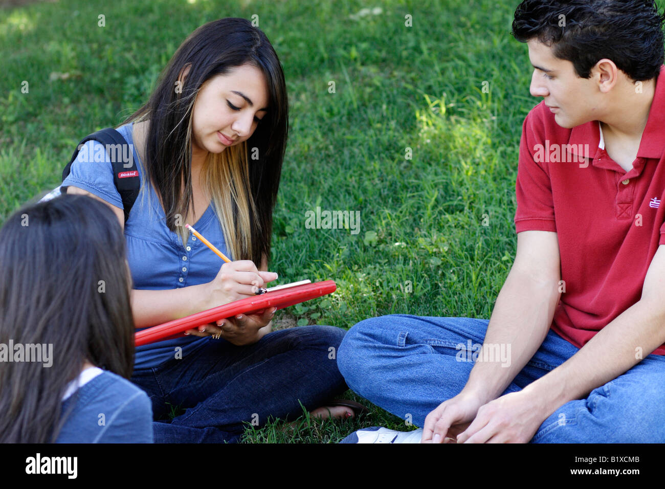 Stock photograph of a student taking a survey Stock Photo - Alamy