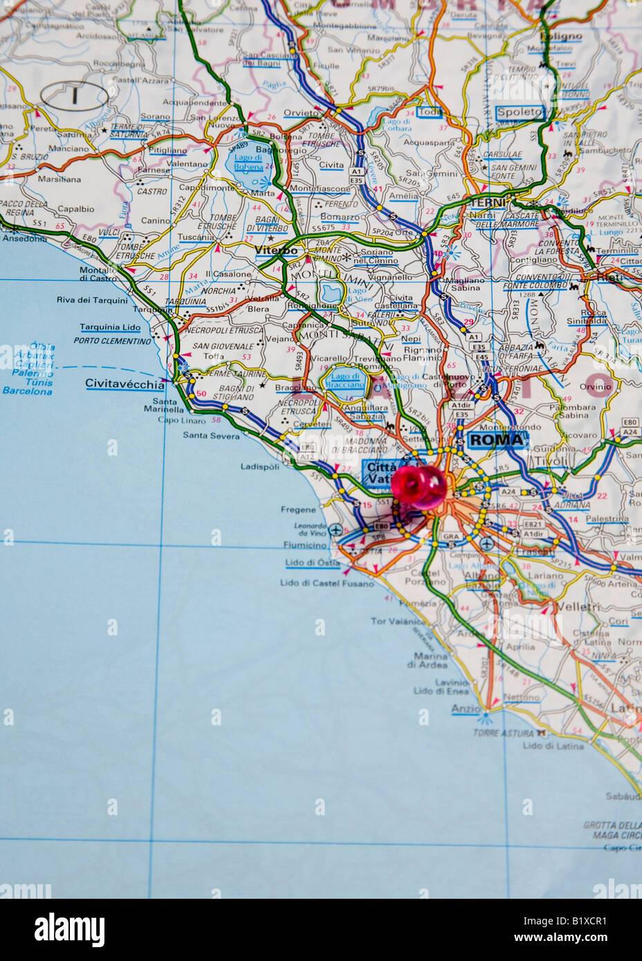 Map rome hi-res stock photography and images - Alamy