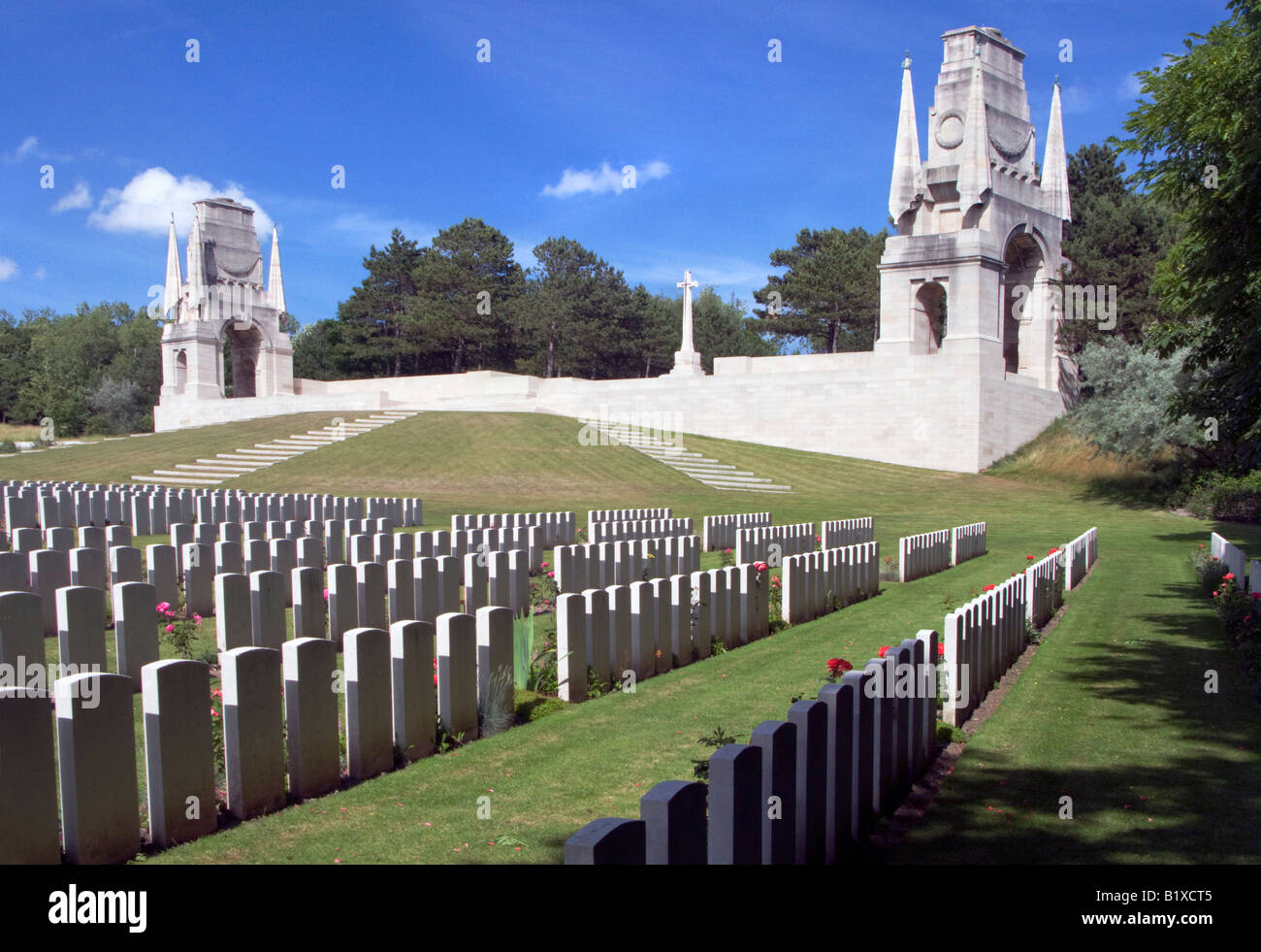 Etaples Military Cemetery Etaples Pas De Calais France Stock Photo - Alamy
