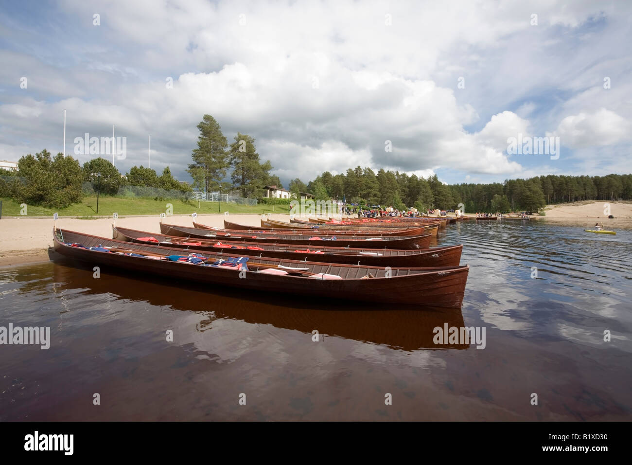 Stranded row boat finland hi-res stock photography and images - Alamy