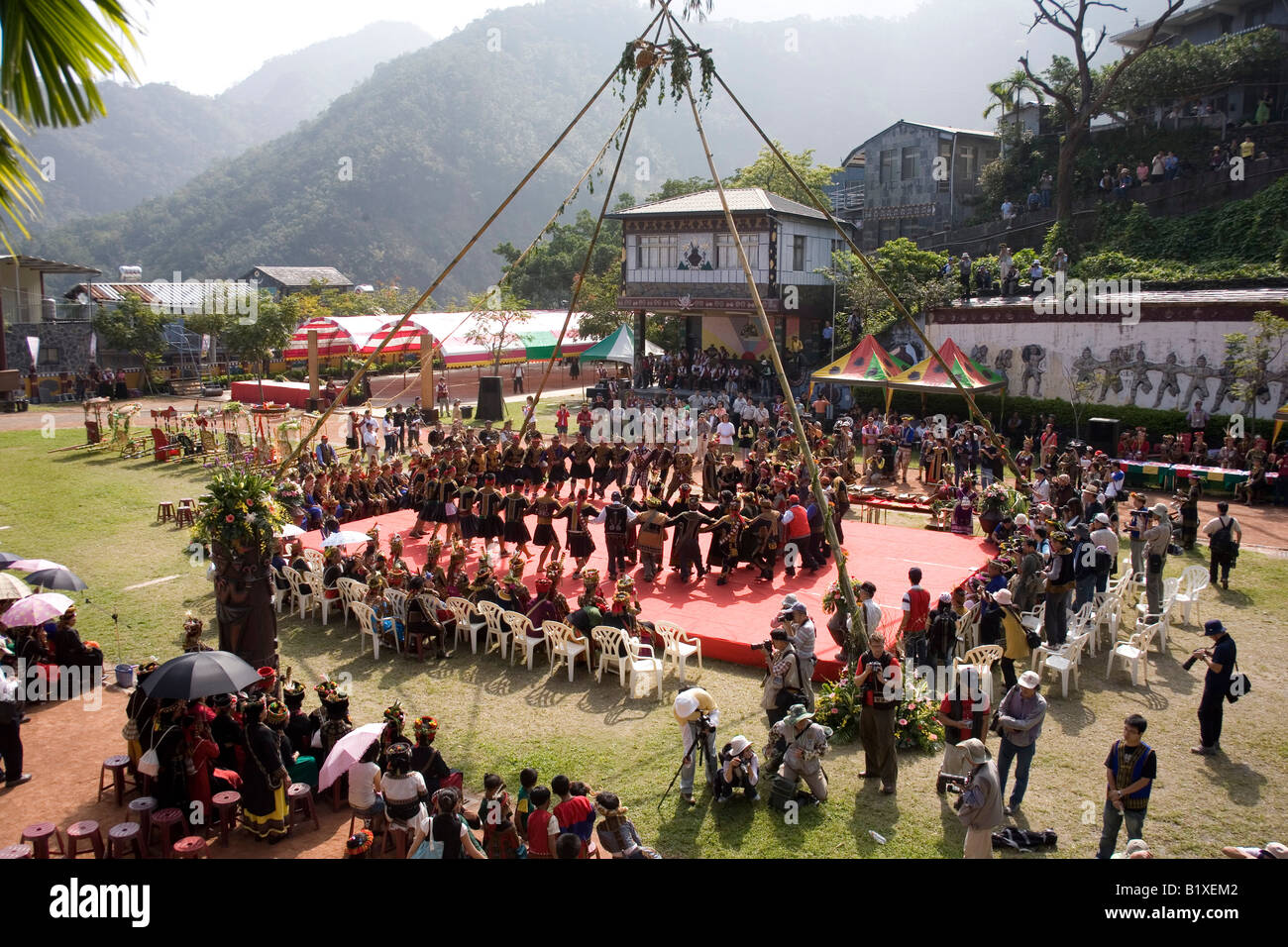 Traditional wedding of the Rukai tribal indigenous people of Southern ...