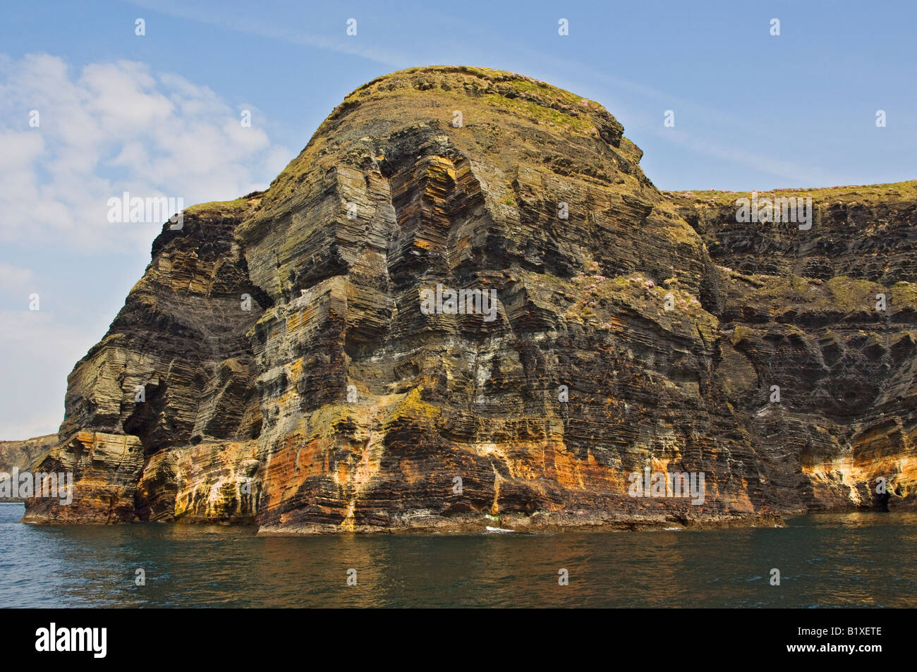 Rock formations, Shannon Estuary, Ireland Stock Photo - Alamy