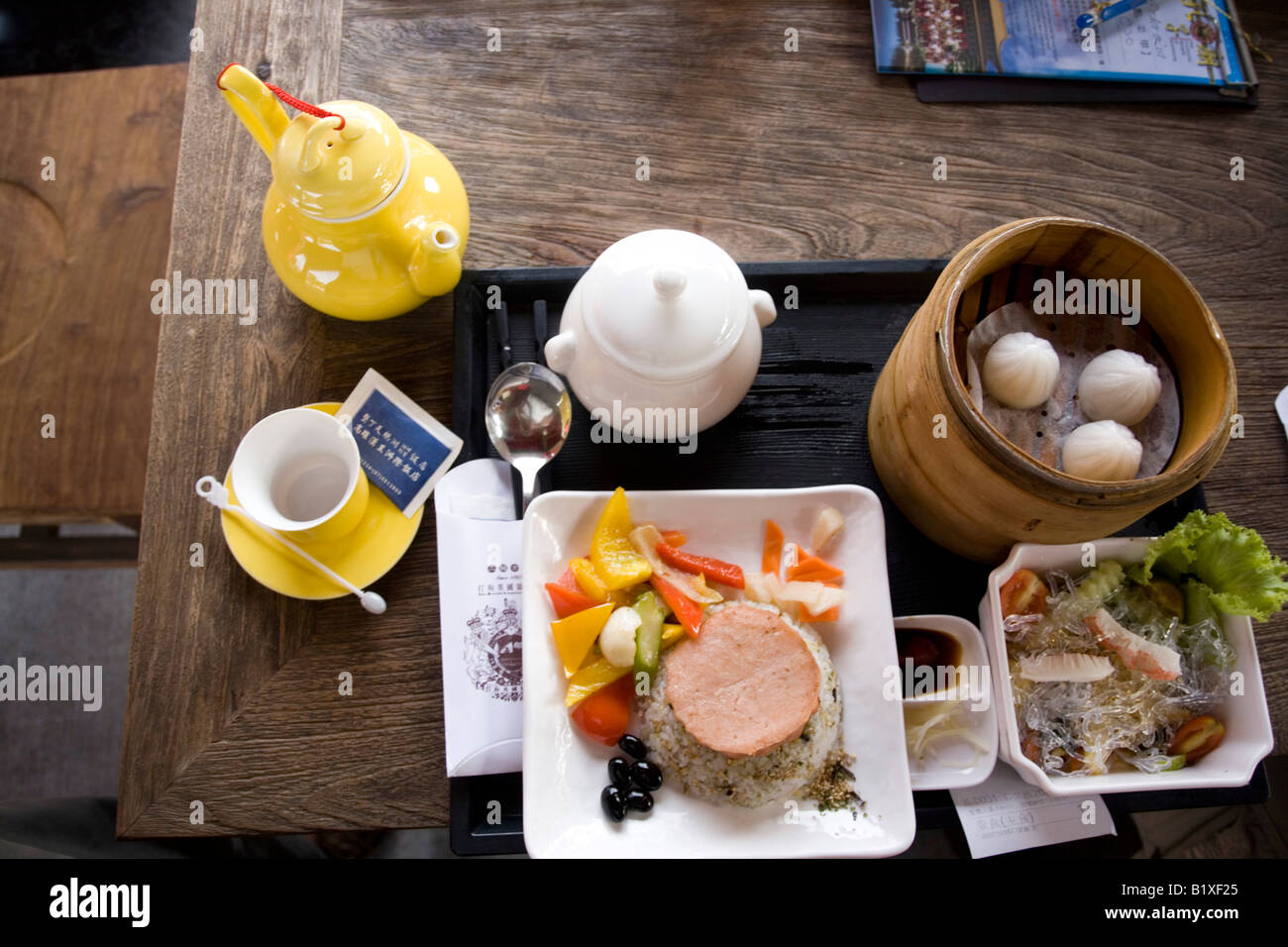 Taiwanese lunch in Taipei Taiwan Stock Photo - Alamy