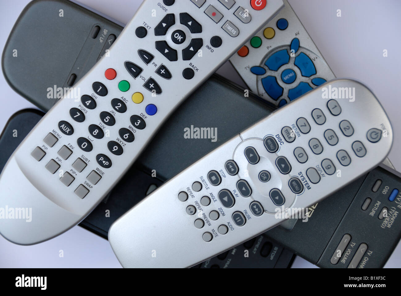 Pile of remote controls Stock Photo - Alamy
