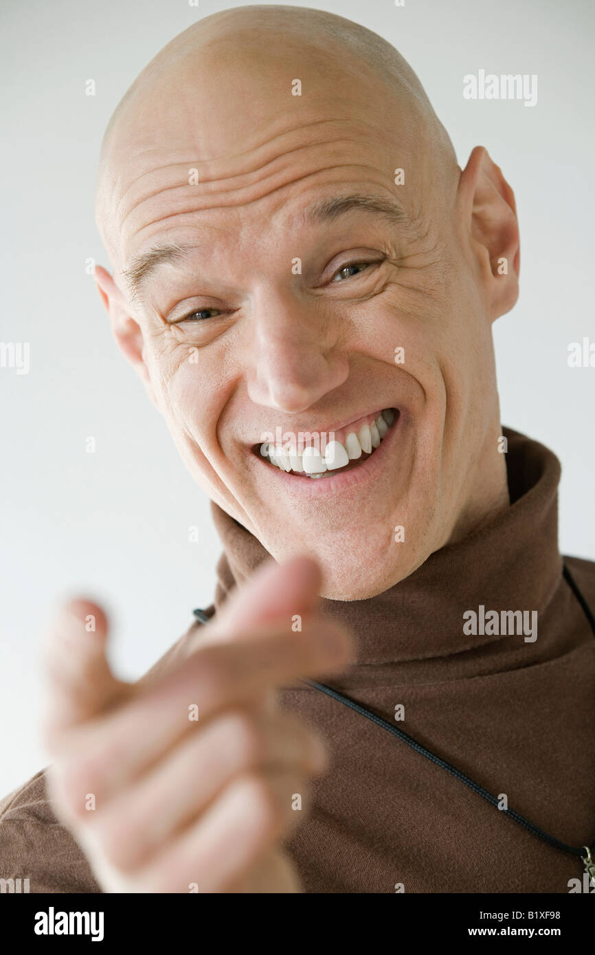 Portrait of a mid adult man smiling Stock Photo - Alamy