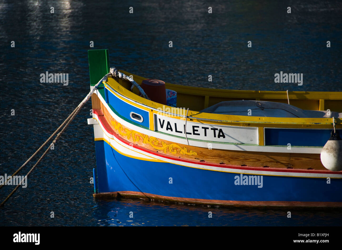 Malta kajjik traditional wooden boats hi-res stock photography and ...