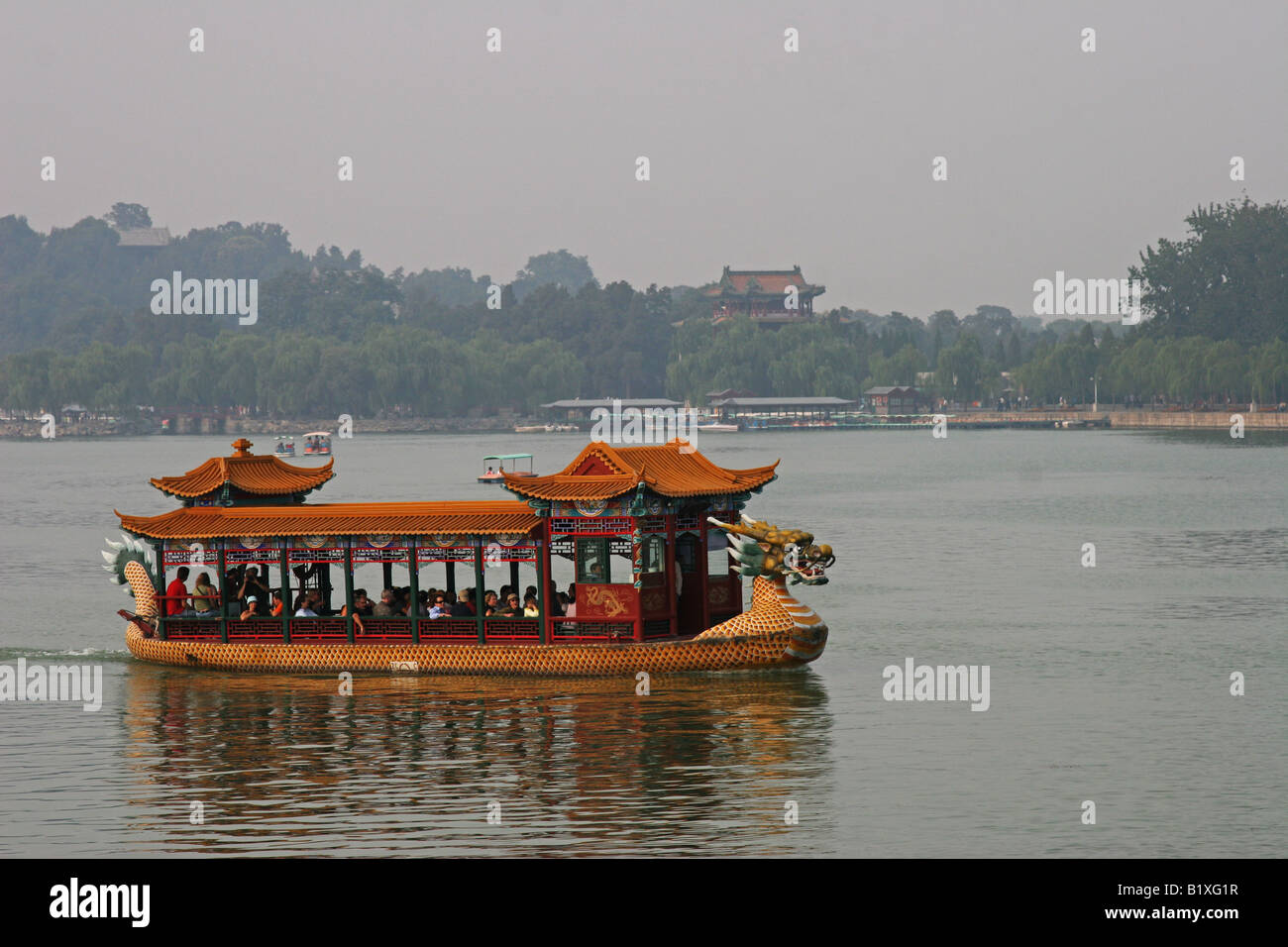 Chinese boat in Beijing Stock Photo - Alamy