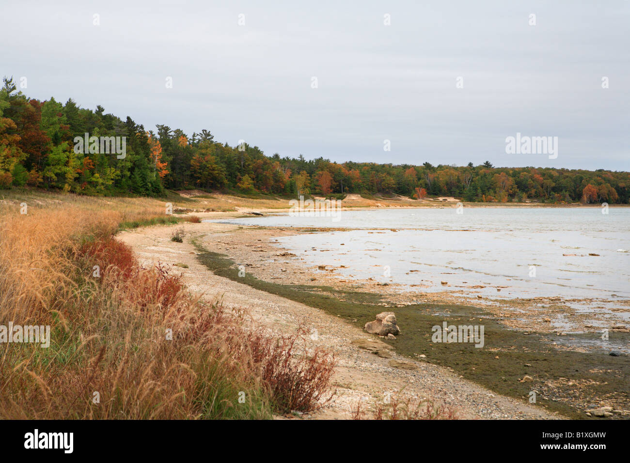 EUROPE BAY LAKE MICHIGAN IN NEWPORT STATE PARK DOOR COUNTY WISCONSIN ...