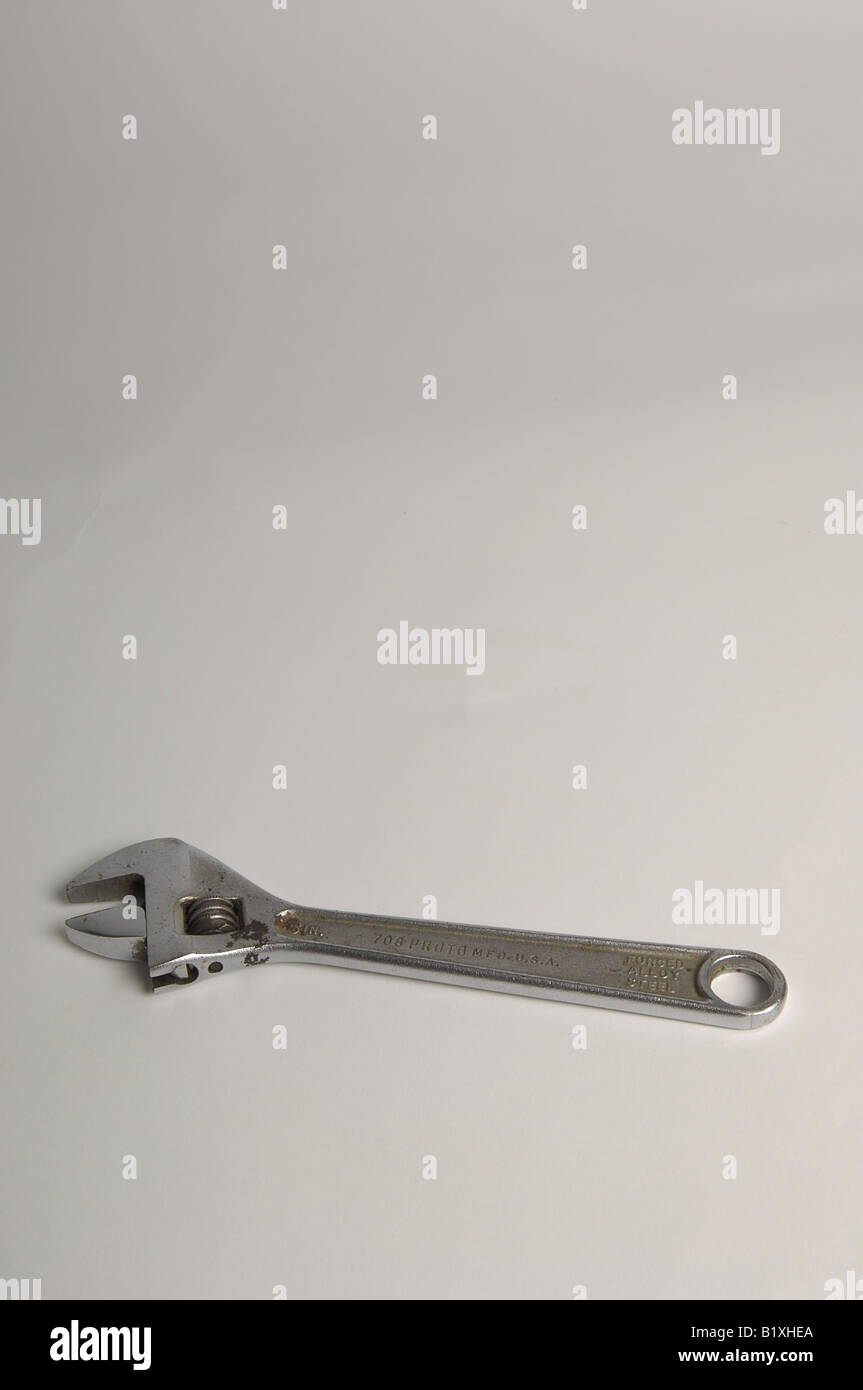 adjustable crescent wrench Stock Photo - Alamy