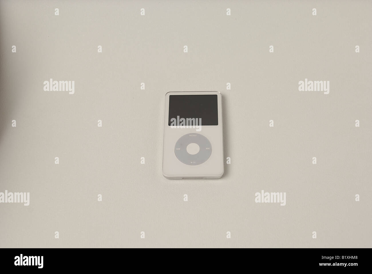 white ipod on white background Stock Photo - Alamy