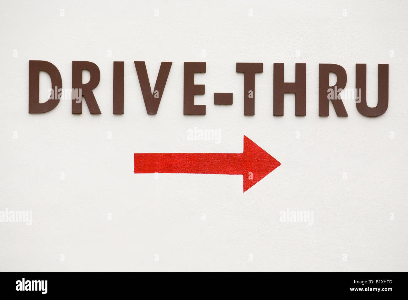Drive thru arrow hi-res stock photography and images - Alamy