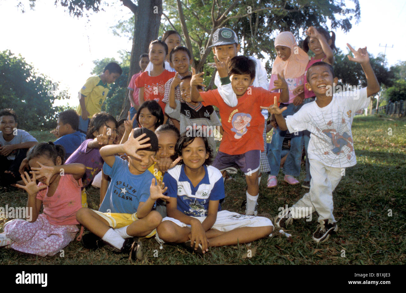 Indonesia Bintan kids in tanjung pinang Stock Photo - Alamy