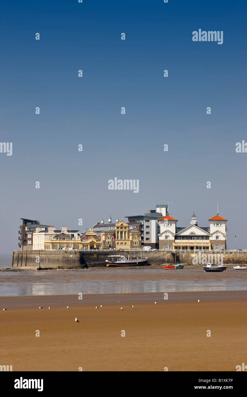 Knightstone island and beach hi-res stock photography and images - Alamy