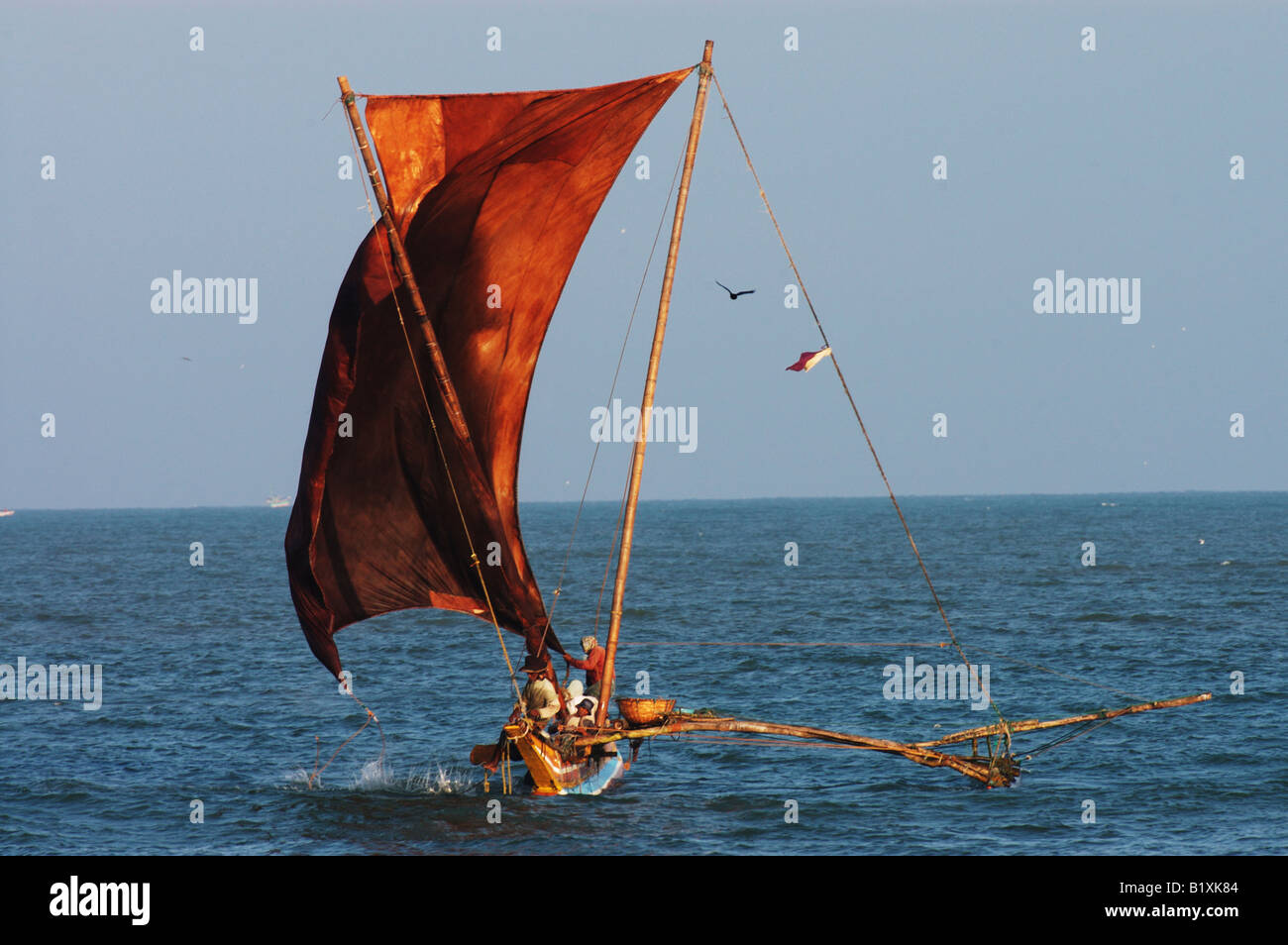 Catamaran, Sri Lanka, indian, ocean,photo Kazimierz Jurewicz Stock ...