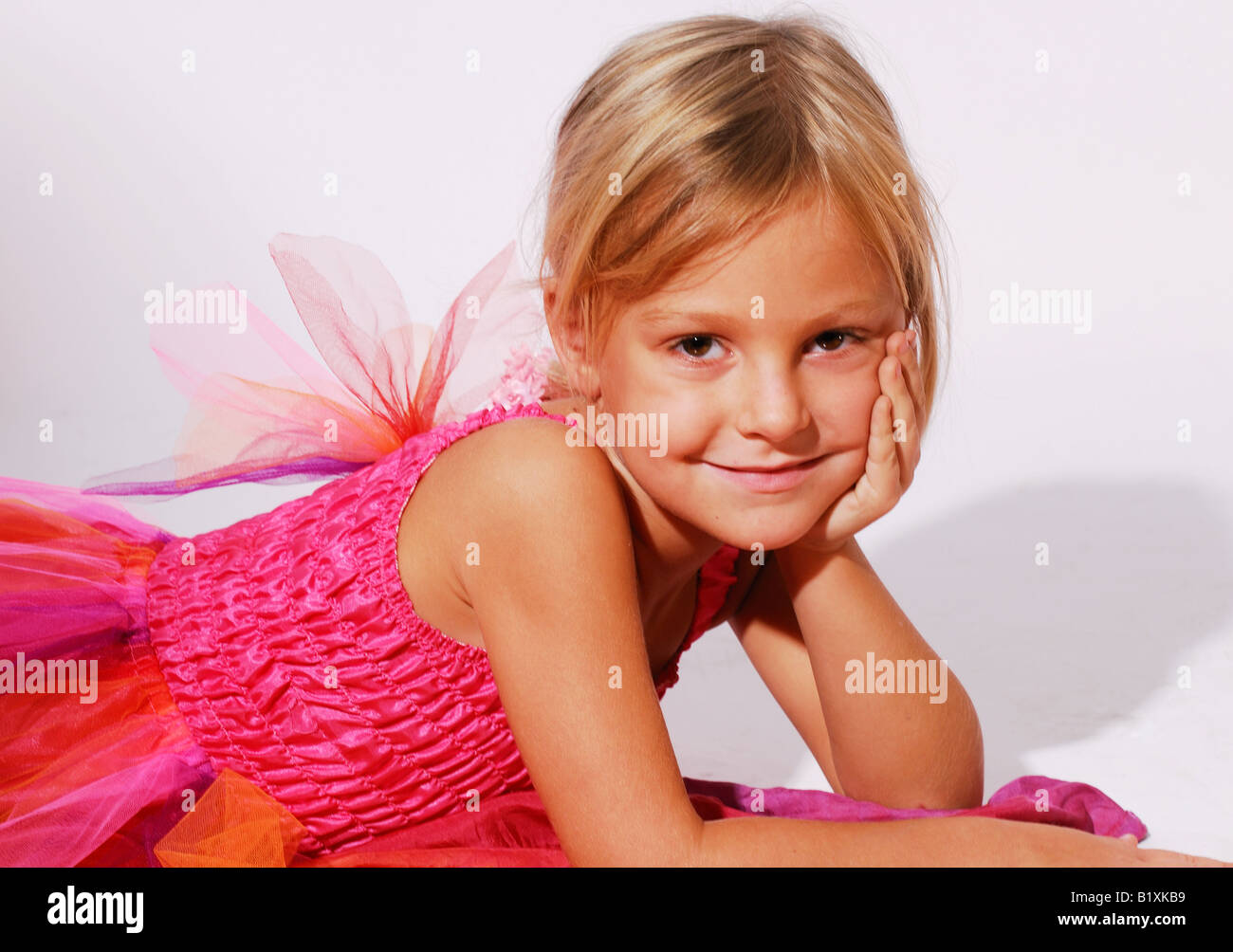 a small girl in the pink dress,child, little, baby, portrait, health ...