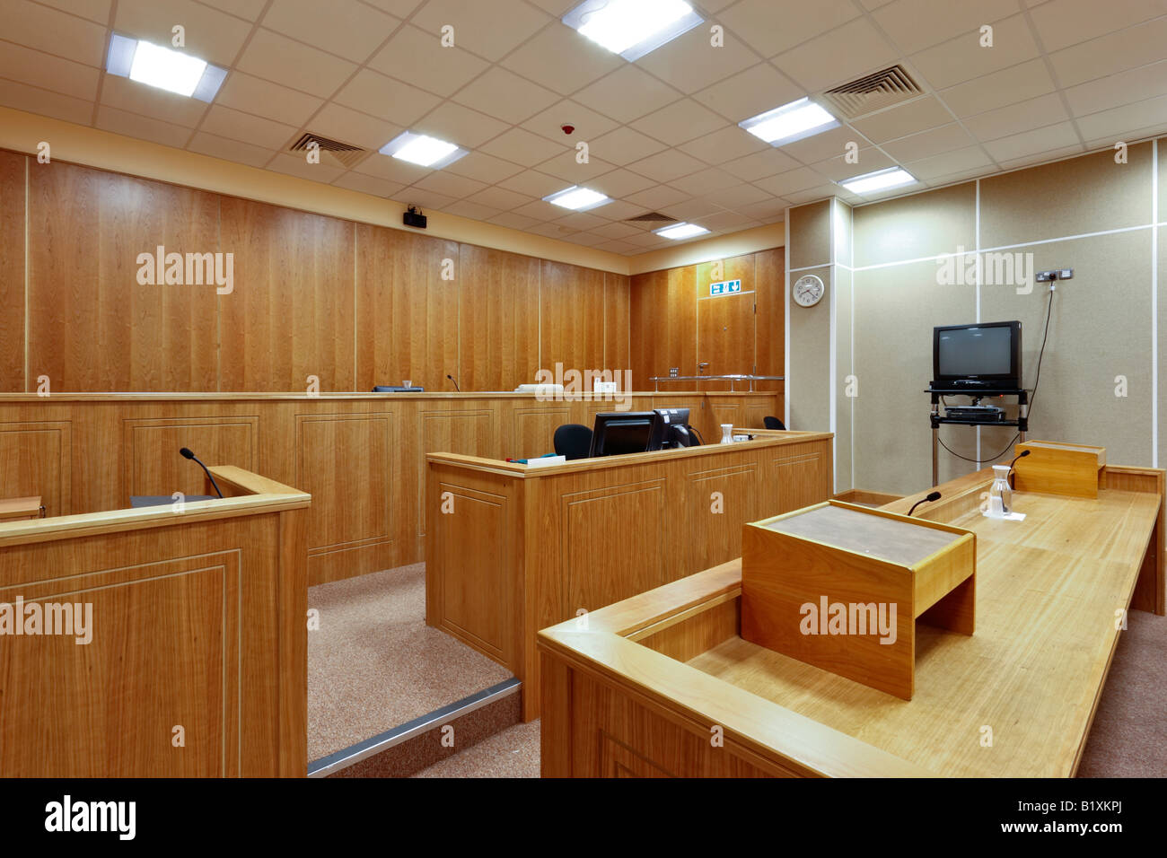 Courtroom interior architecture hi-res stock photography and images - Alamy