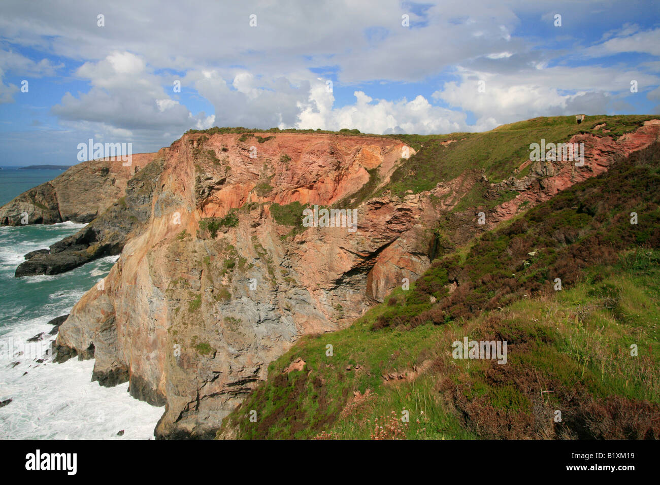 cliff mine workings World Heritage south west coastal footpath between ...