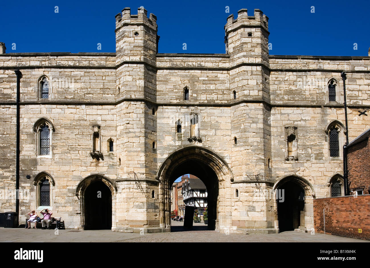 Exchequer Gate, Lincoln, England Stock Photo - Alamy