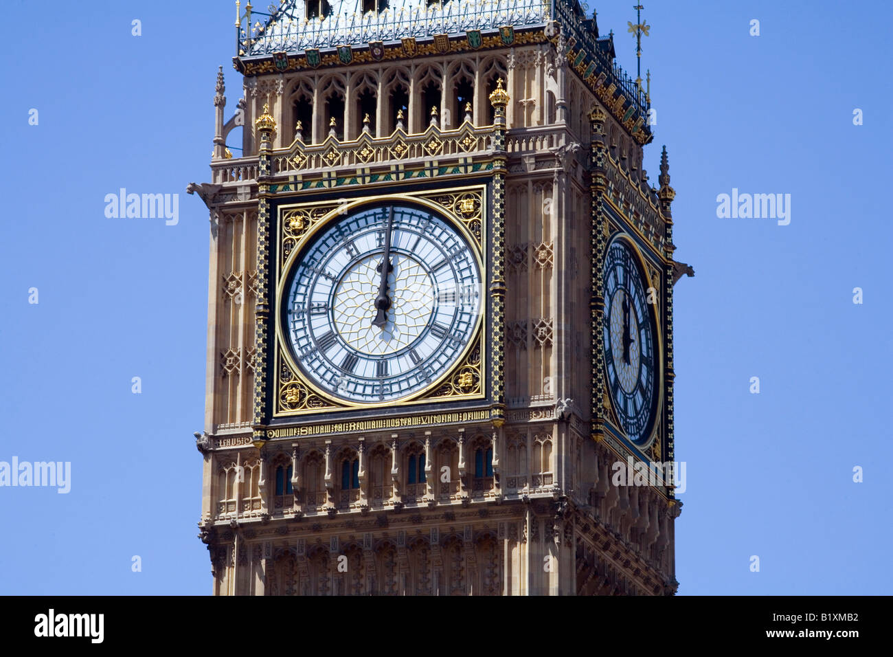 12 Noon Big Ben London Stock Photo - Alamy