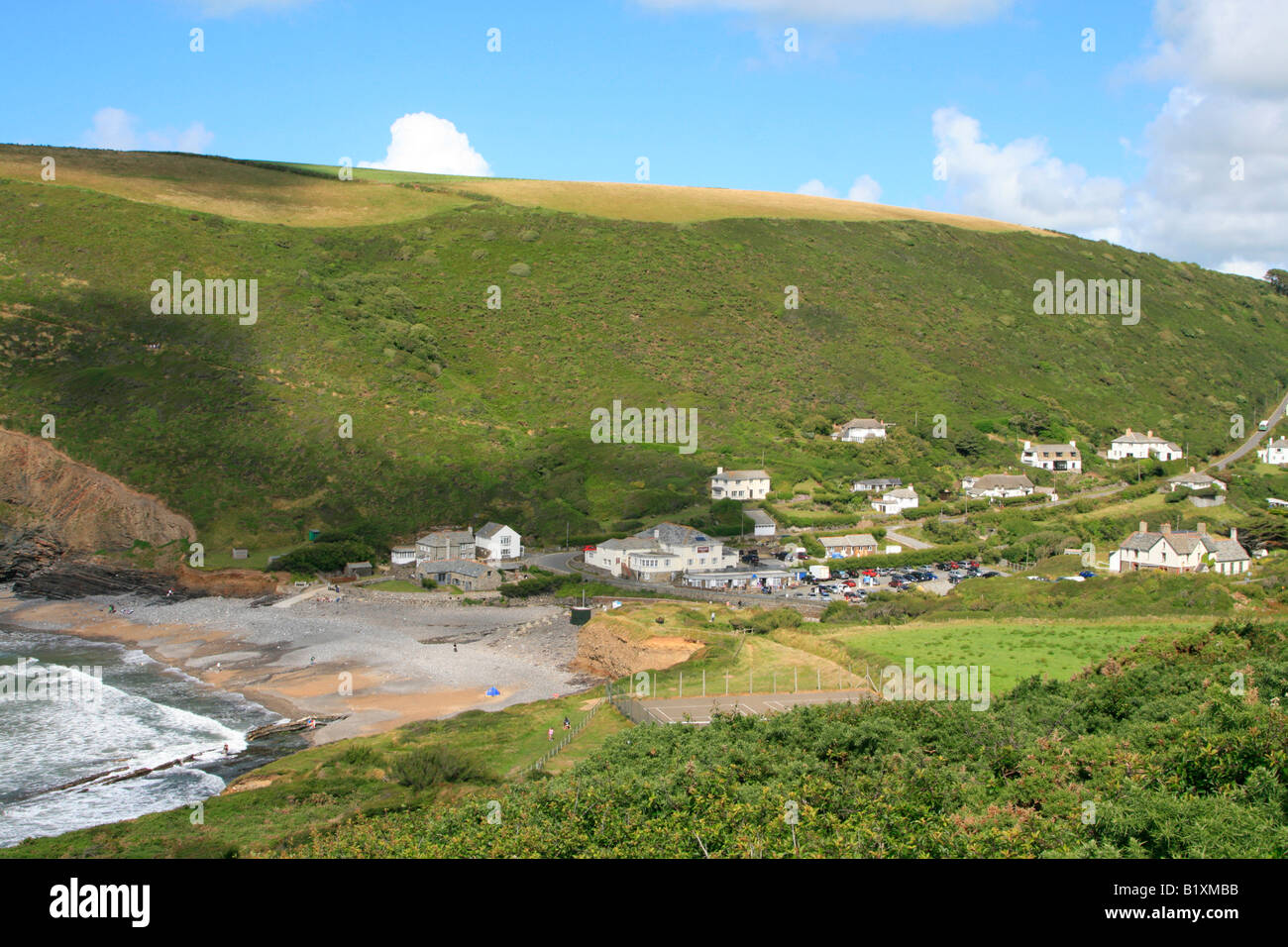 Crackington Haven north cornwall atlantic coast rock cliff geology ...
