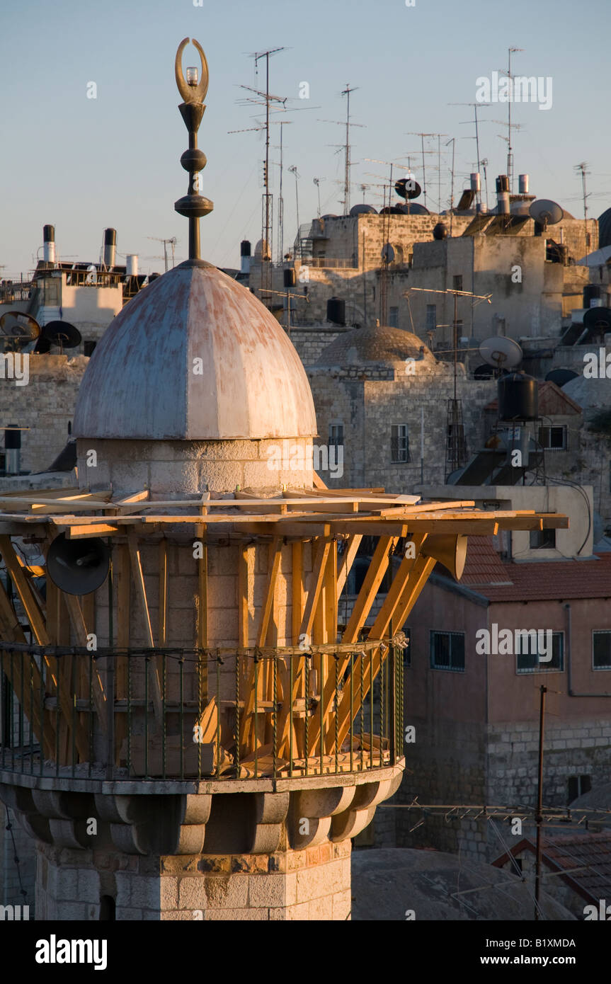 Israel Jerusalem Old City view from above of Stock Photo - Alamy