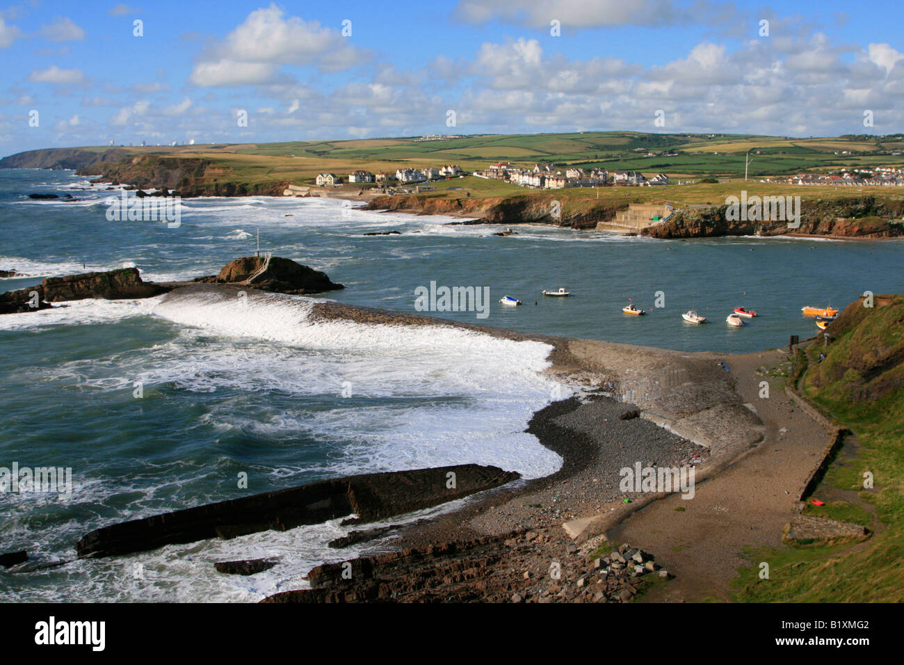 bude town cornwall west country atlantic coast england uk gb Stock ...
