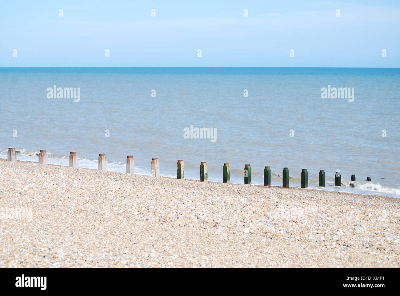 English seaside scenery at Kent beach Stock Photo - Alamy