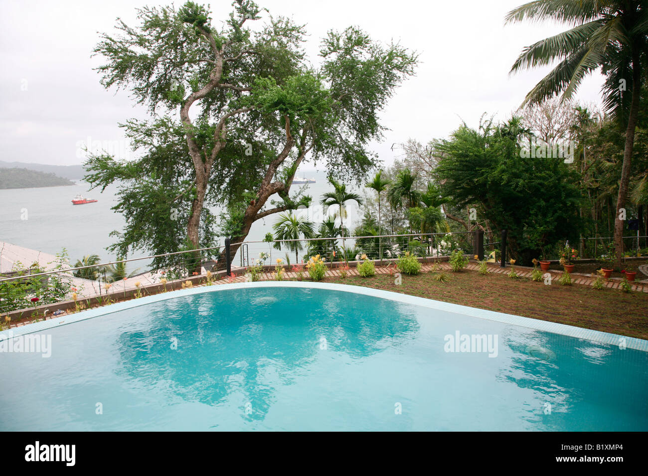 Swimming pool and sea Stock Photo - Alamy